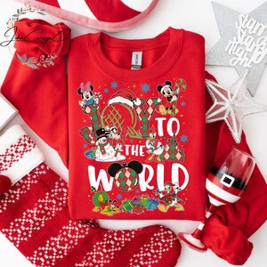Mickey and Friends Christmas Png, Joy to the World Png, Coquette Jesus ...