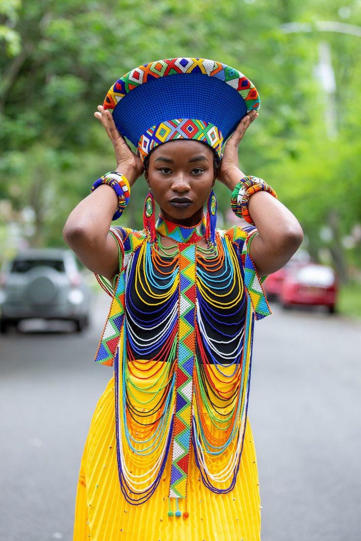 Double Frame Beaded Zulu Hat - Etsy
