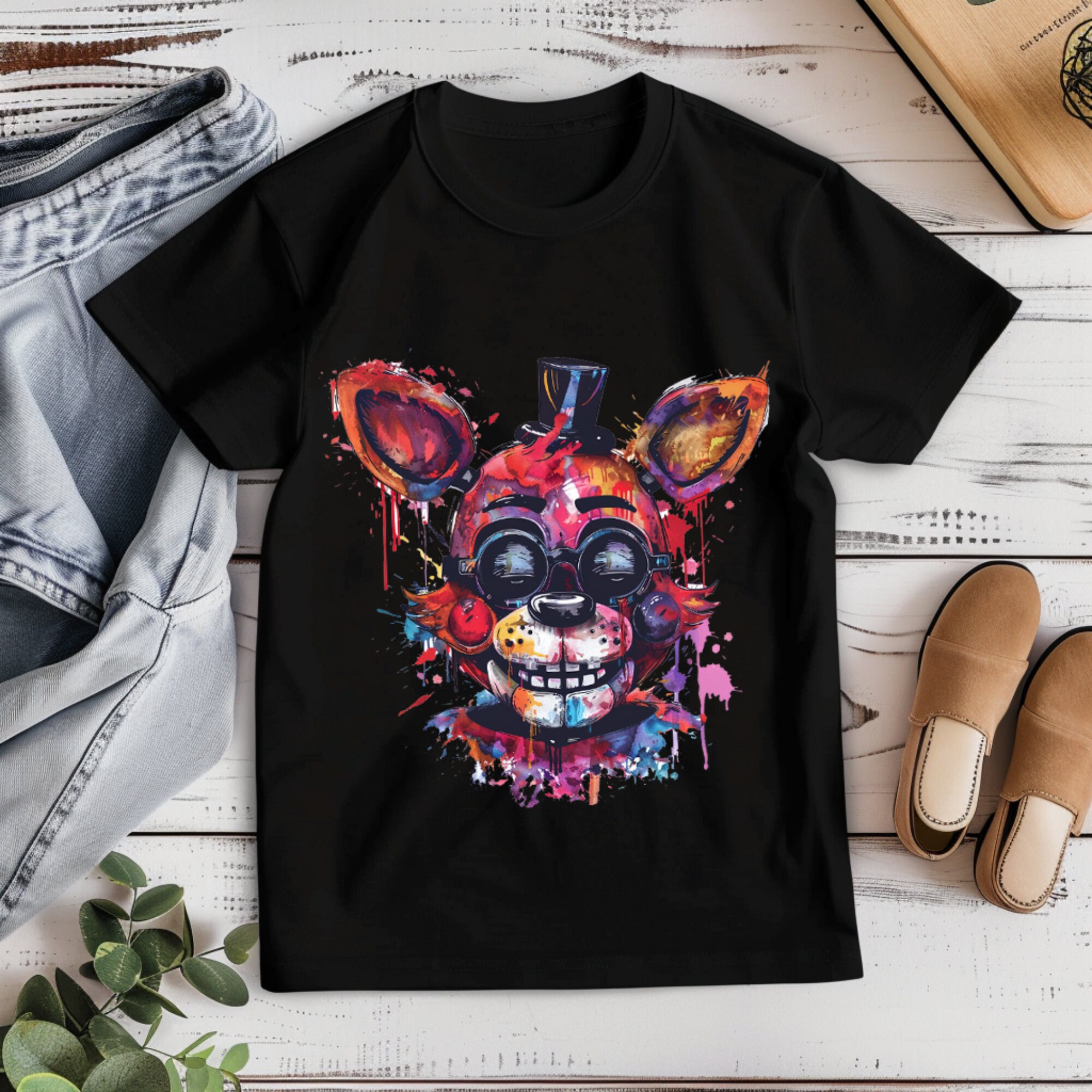 Five Nights at Freddy's PNG, Teddy Bear Wearing Eclipse Glasses, Freddy ...