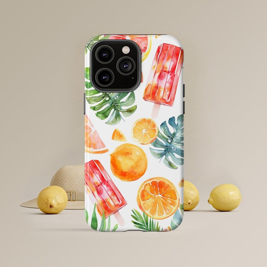 Summer Fruits Collage Phone Case, Ice Cream Summer, Tropical Fruits ...