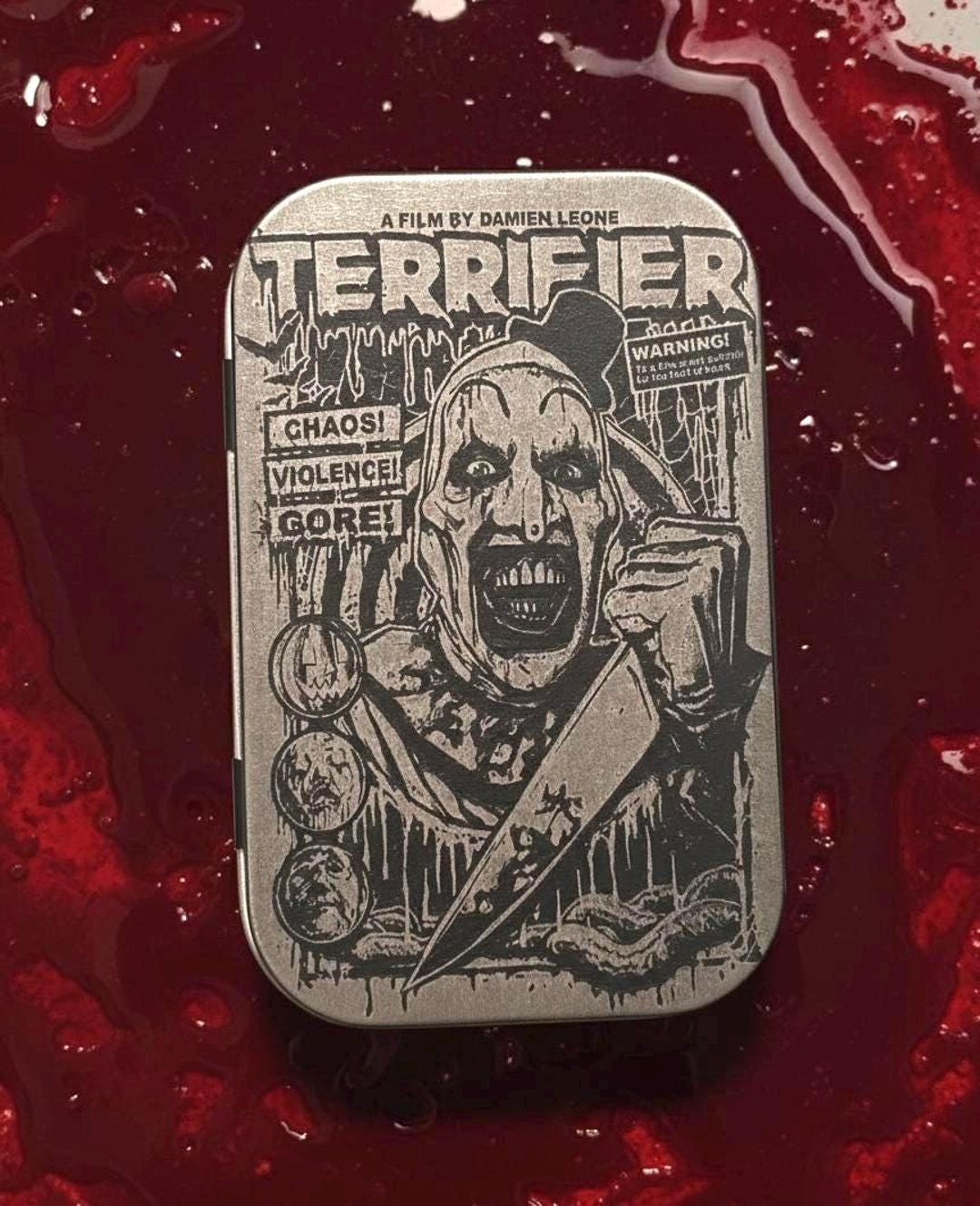 Art the Clown Engraved Altoid Tin – Horror Stash Box - Etsy