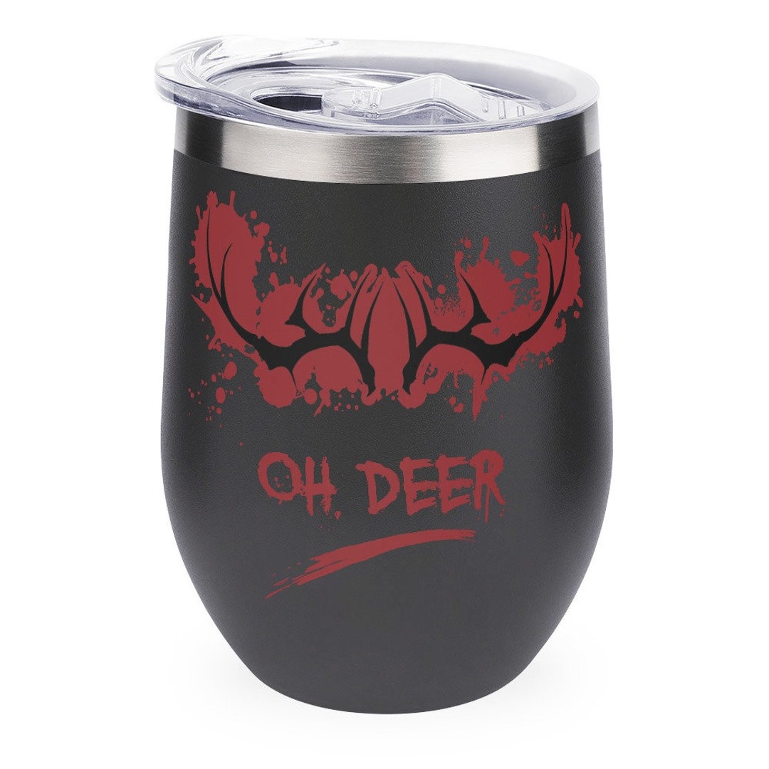 Oh Deer Antlers Alastor Hazbin - Stainless Steel Insulated Cup Travel ...