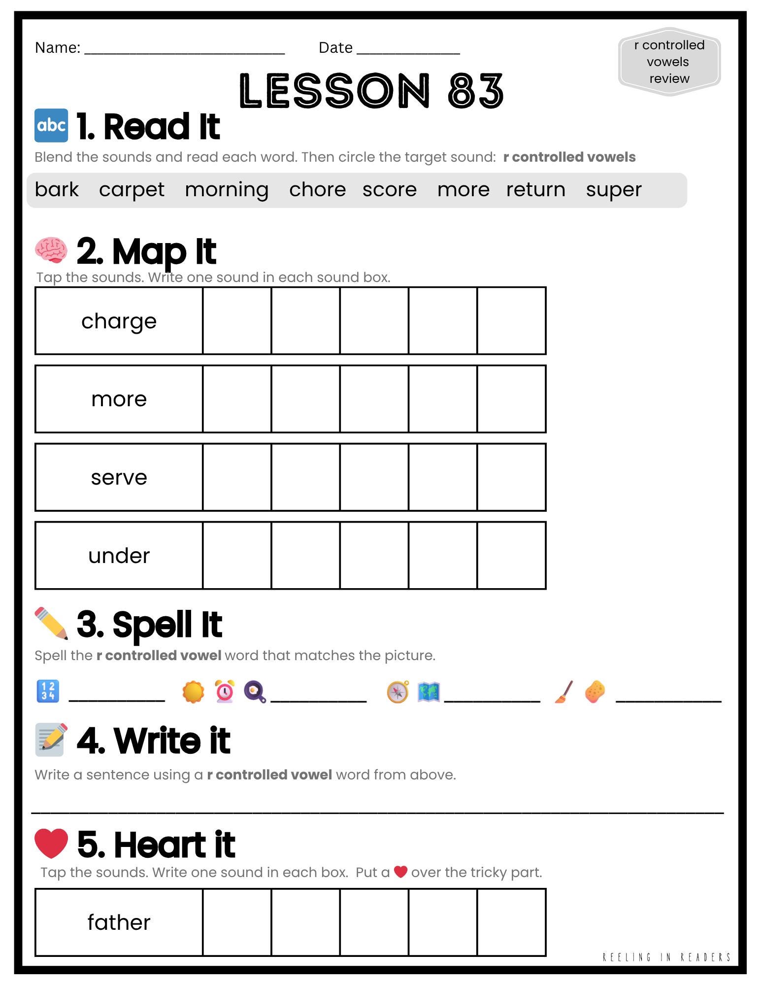 Ufli-inspired Phonics Practice Page | Science of Reading | 1st Grade - Etsy