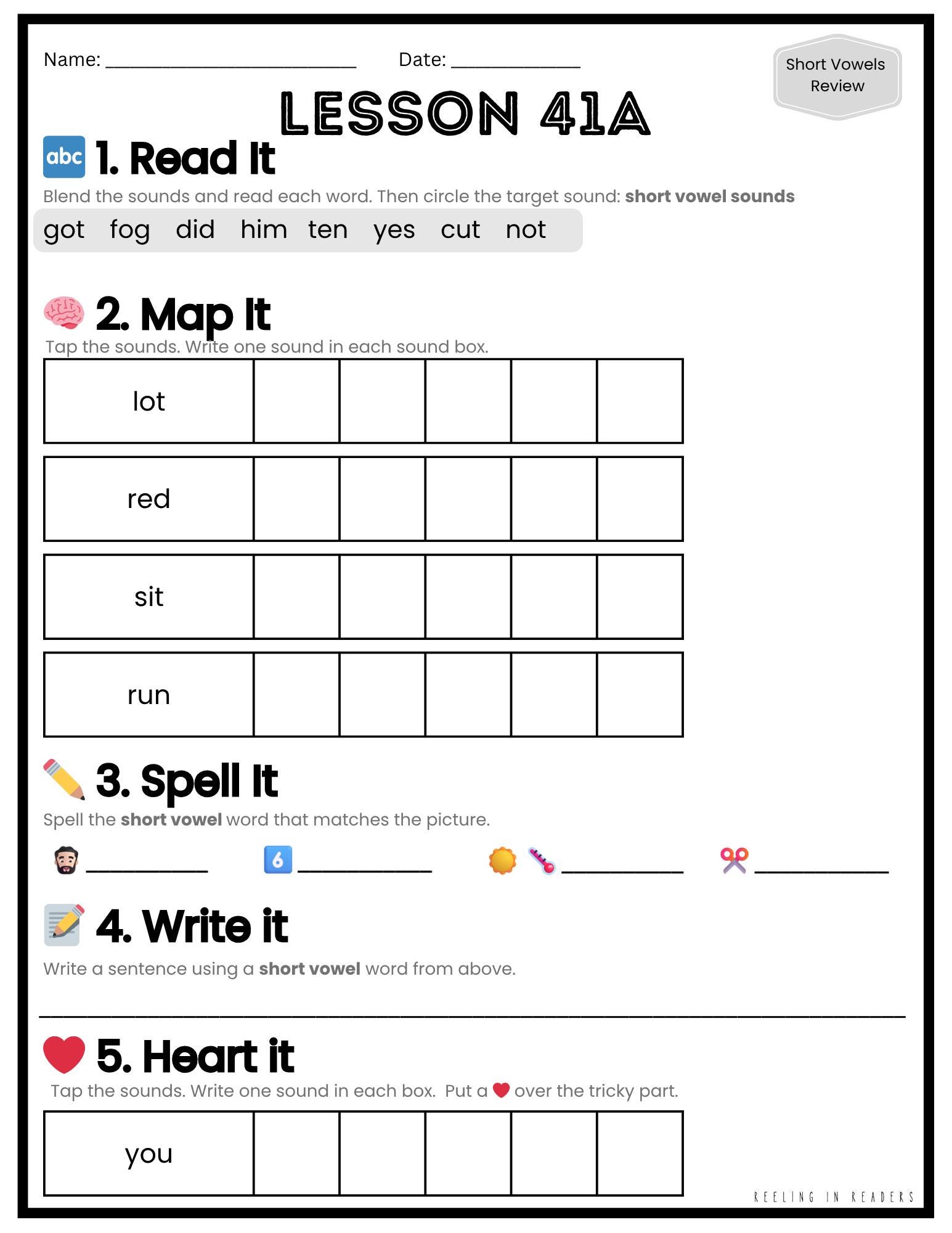 Ufli-inspired Phonics Practice Page | Science of Reading | 1st Grade - Etsy