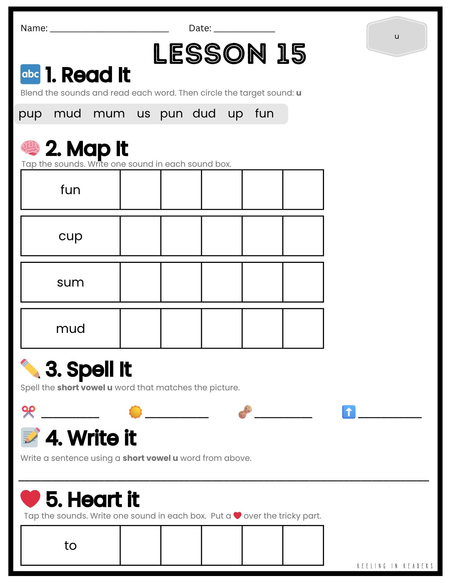 Ufli-inspired Phonics Practice Page |science of Reading | K–2 Bundle - Etsy