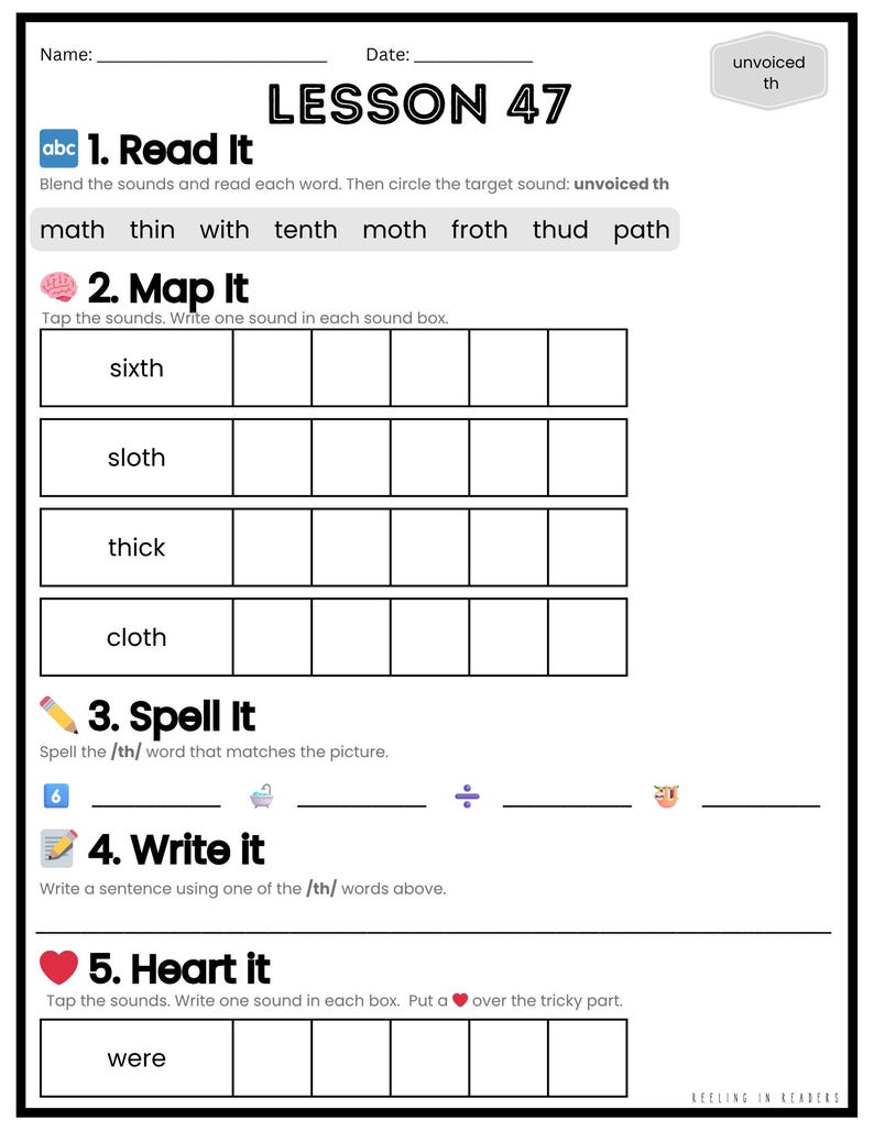 Ufli-inspired Phonics Practice Page | Science of Reading | 1st Grade - Etsy