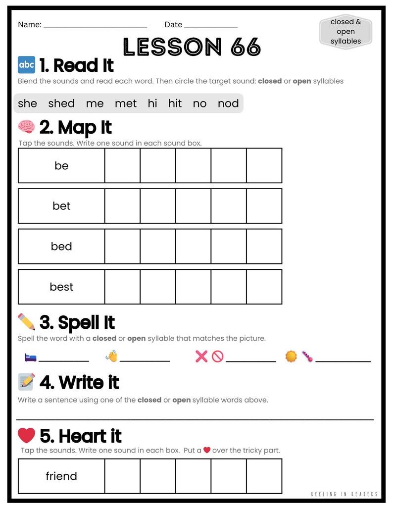 Ufli-inspired Phonics Practice Page | Science of Reading | 2nd Grade - Etsy