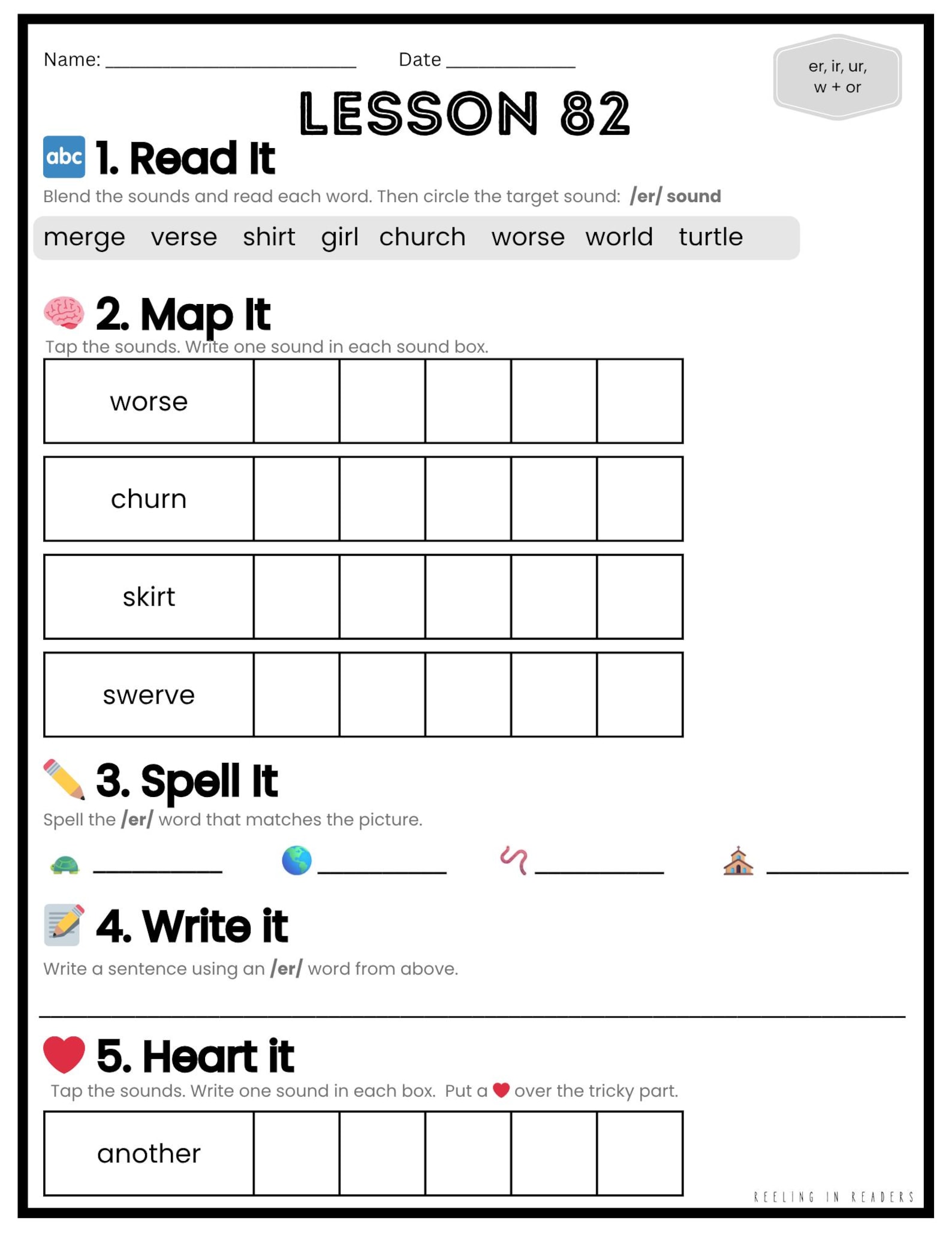 Ufli-inspired Phonics Practice Page | Science of Reading | 1st Grade - Etsy