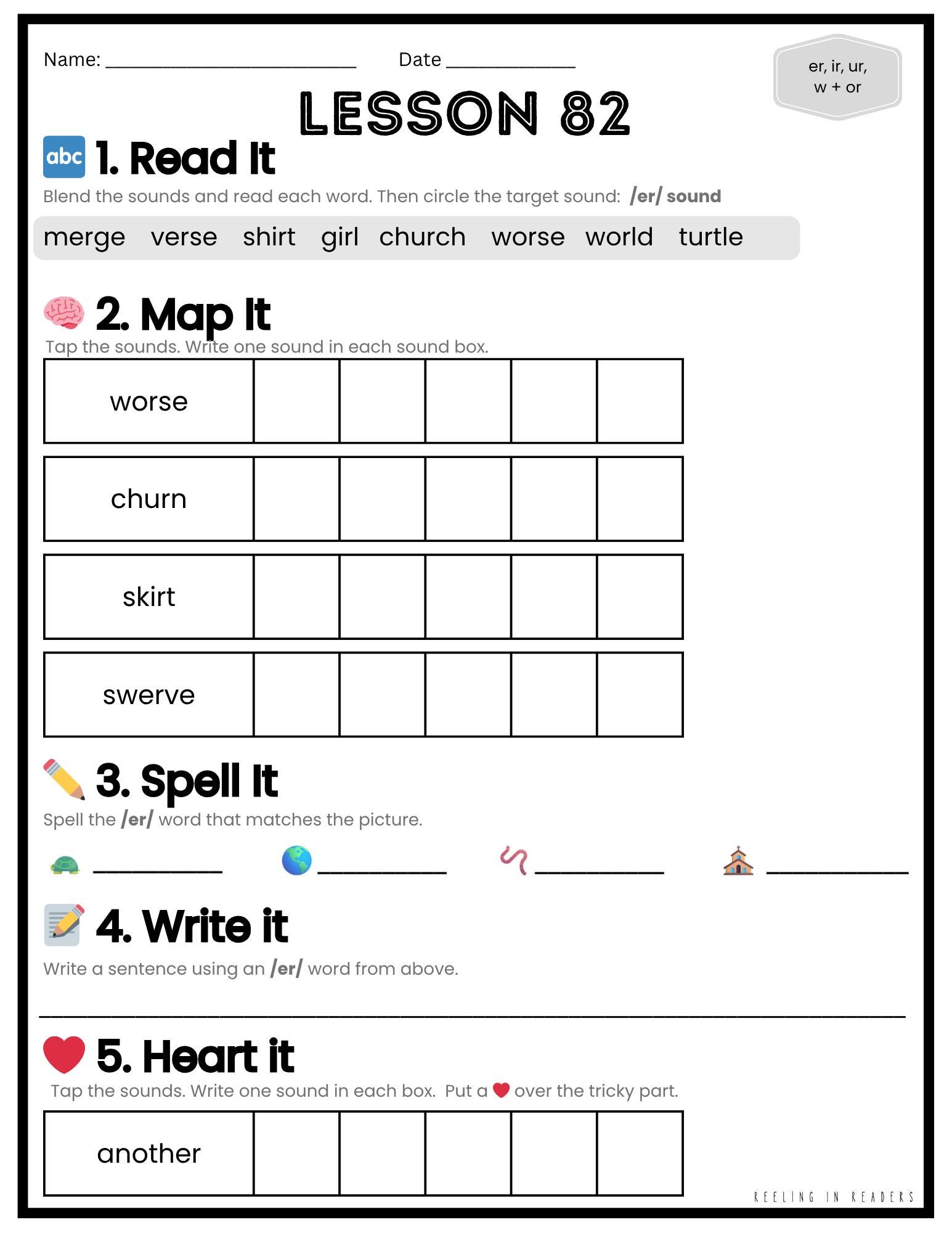 Ufli-inspired Phonics Practice Page | Science of Reading | 1st Grade - Etsy