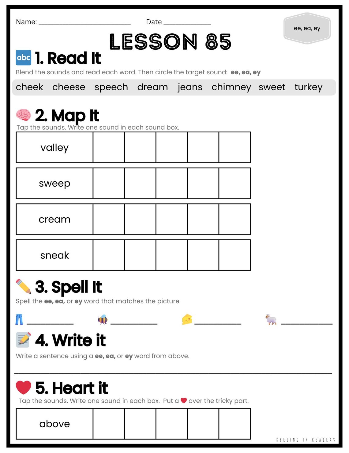 Ufli-inspired Phonics Practice Page | Science of Reading | 1st Grade - Etsy