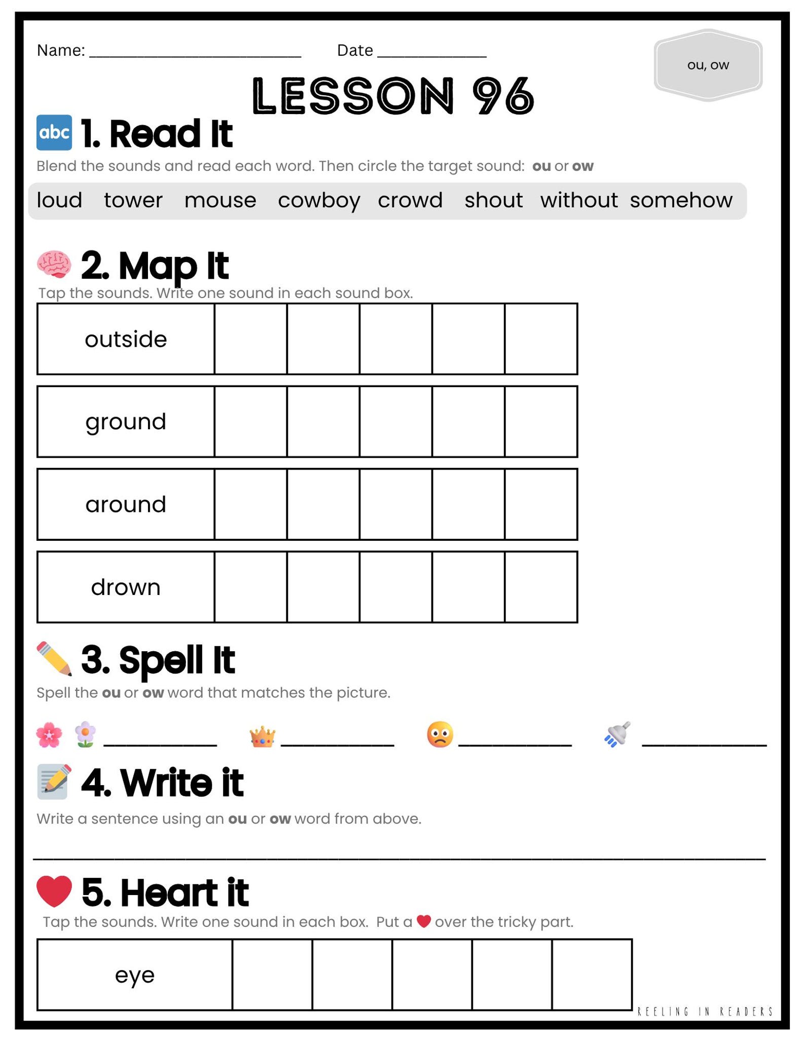 Ufli-inspired Phonics Practice Page | Science of Reading | 1st Grade - Etsy