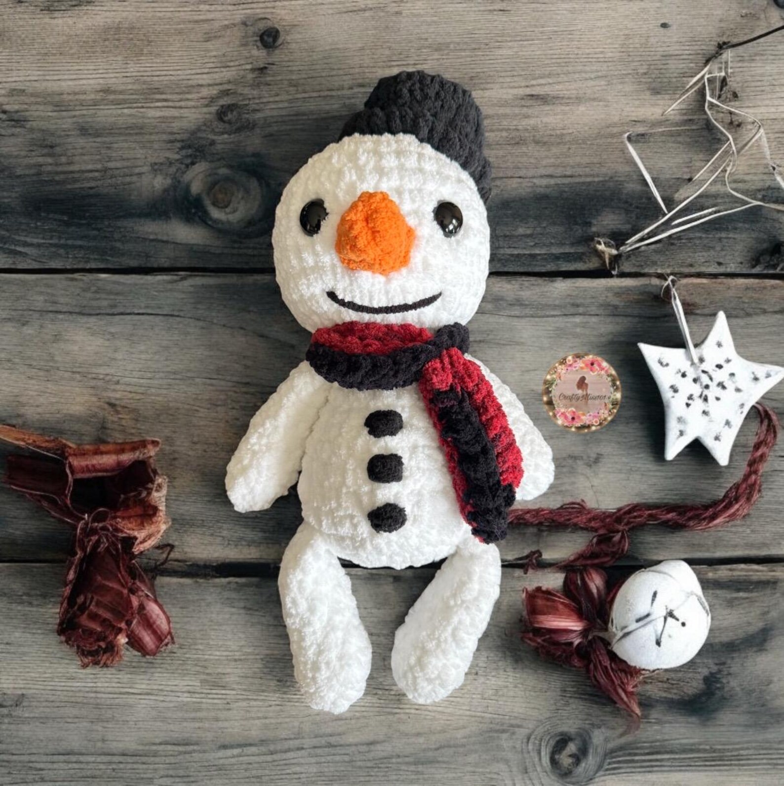 Snowman (low Sew) Crochet Pattern - Etsy