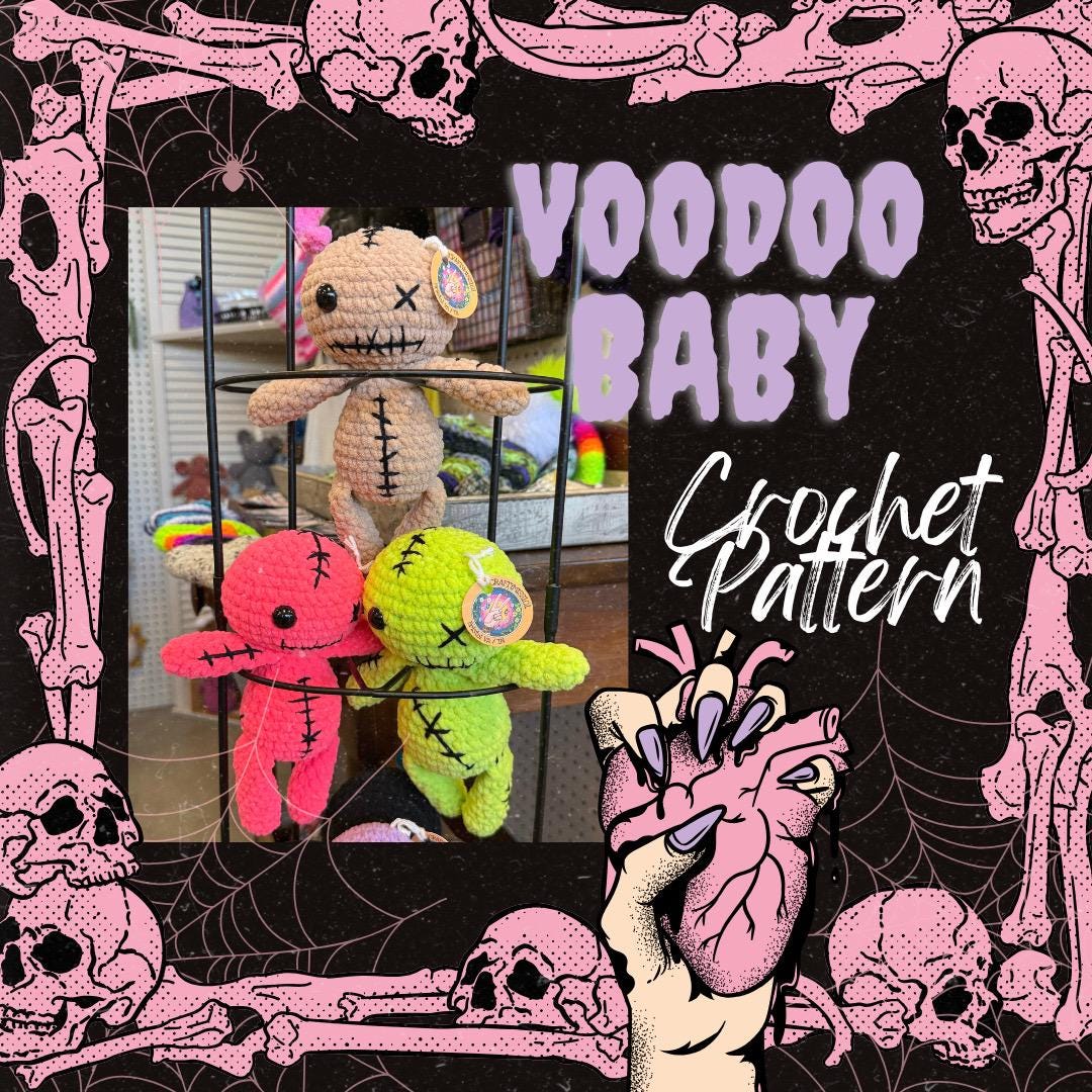 Voodoo Baby NO SEW Crochet Pattern- Amigurumi, Doll, Pdf, Instant ...