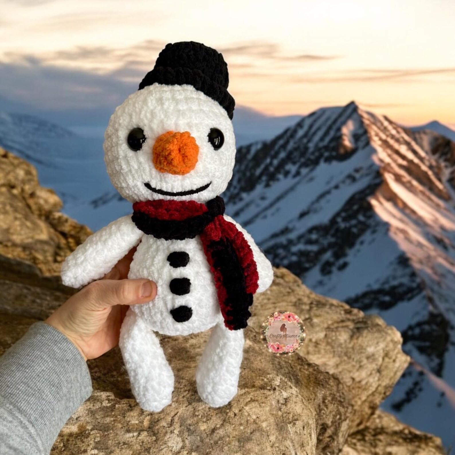 Snowman (low Sew) Crochet Pattern - Etsy