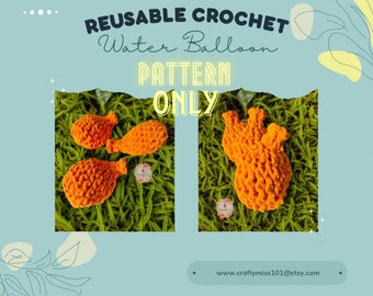 Crochet Reusable Water Balloons Pattern PDF - Etsy UK