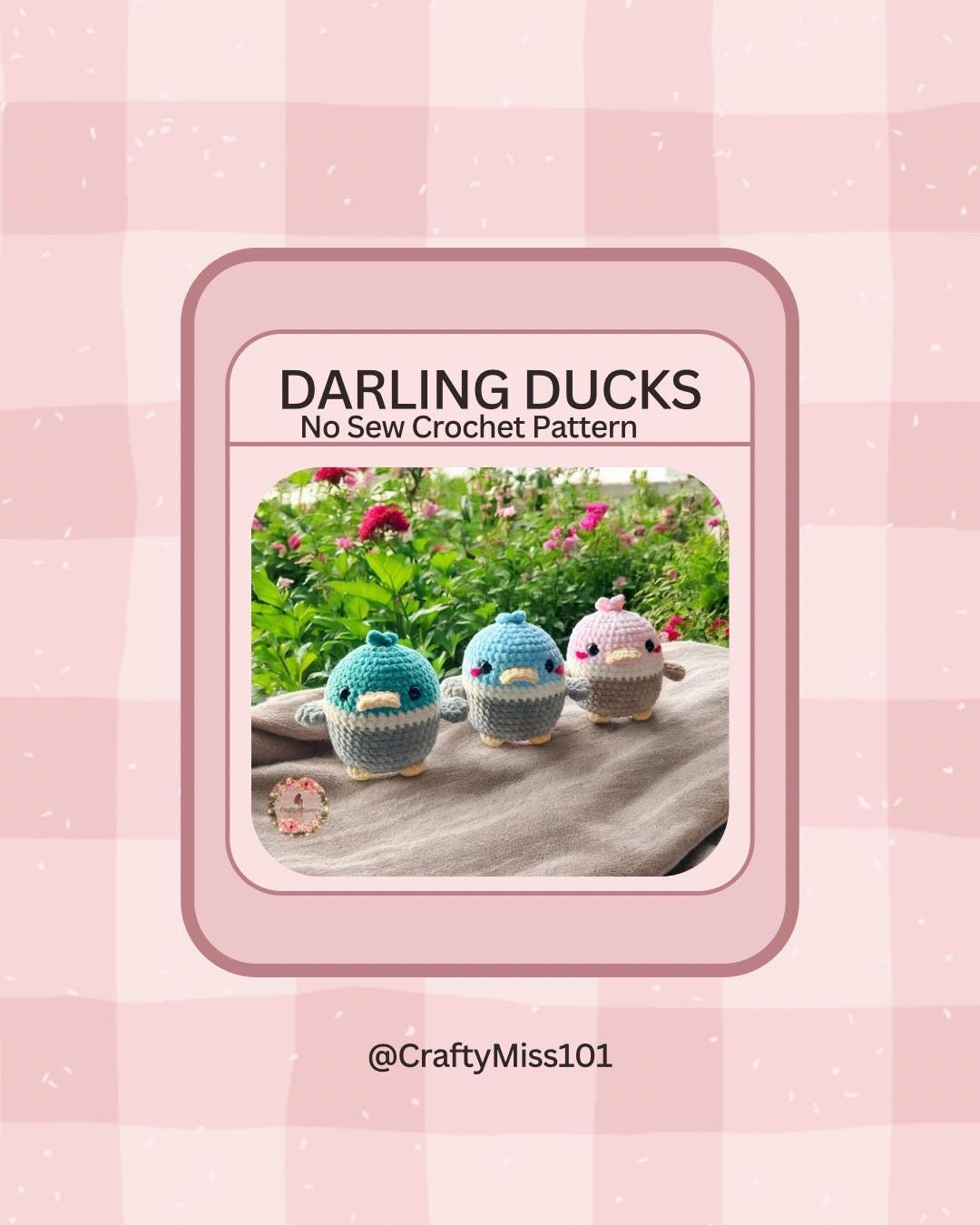 Darling Ducks NO SEW Crochet Pattern-amigurumi, Duck, Pdf, Instant ...