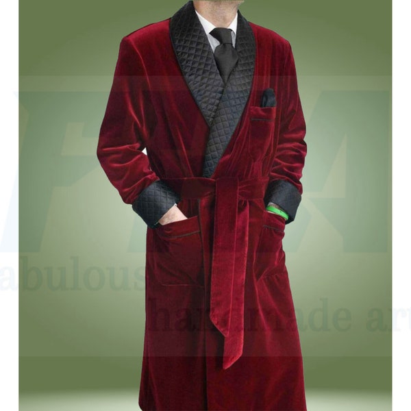 Velvet Smoking Robe - Etsy