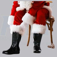 Handmade Santa Claus Boot,nubuck Leather Boots,santa Suit,chrismas ...