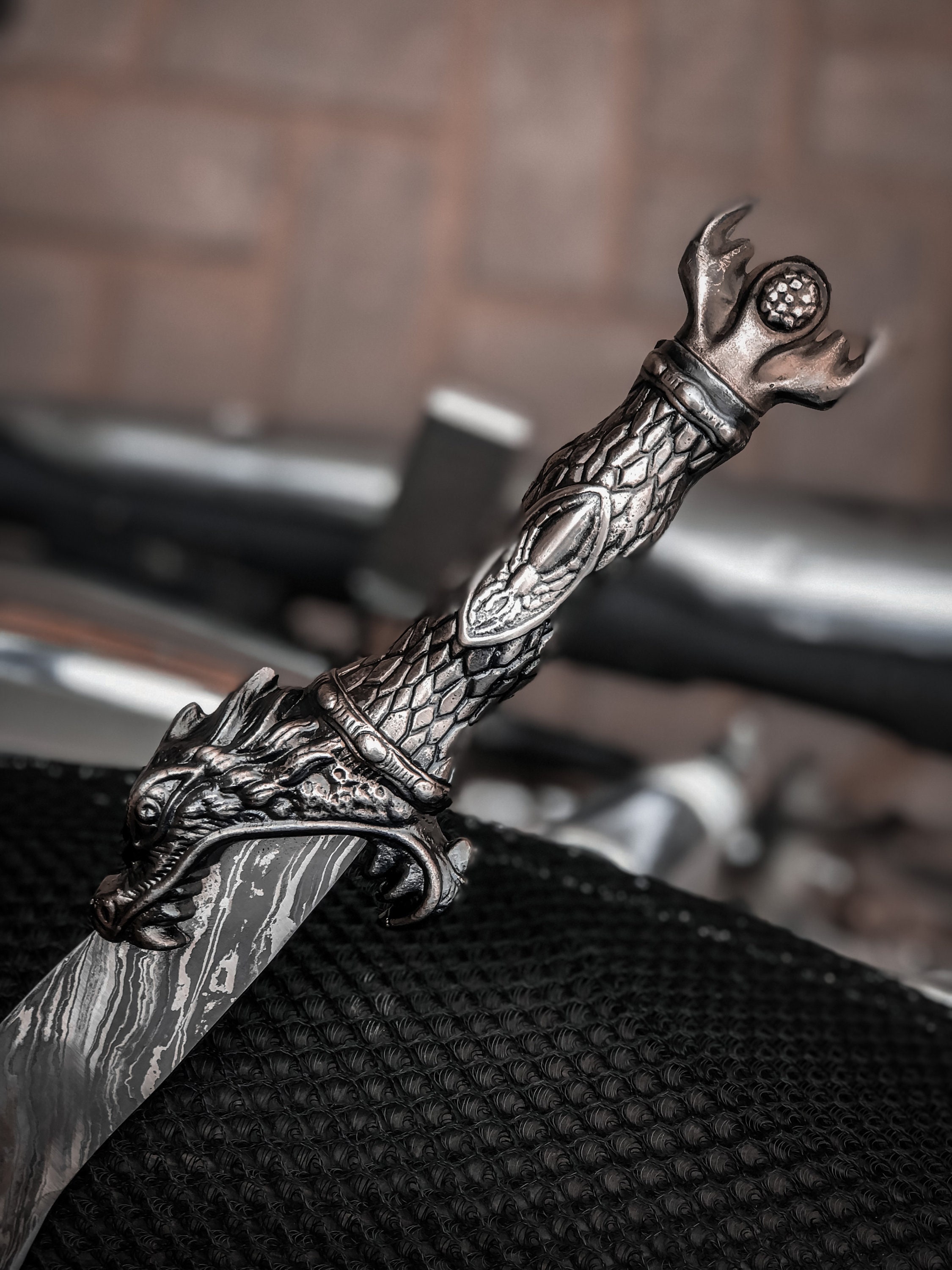 KRIS Blade Sword, Flamberge Sword, Engraved Swords Custom HAND Forged ...