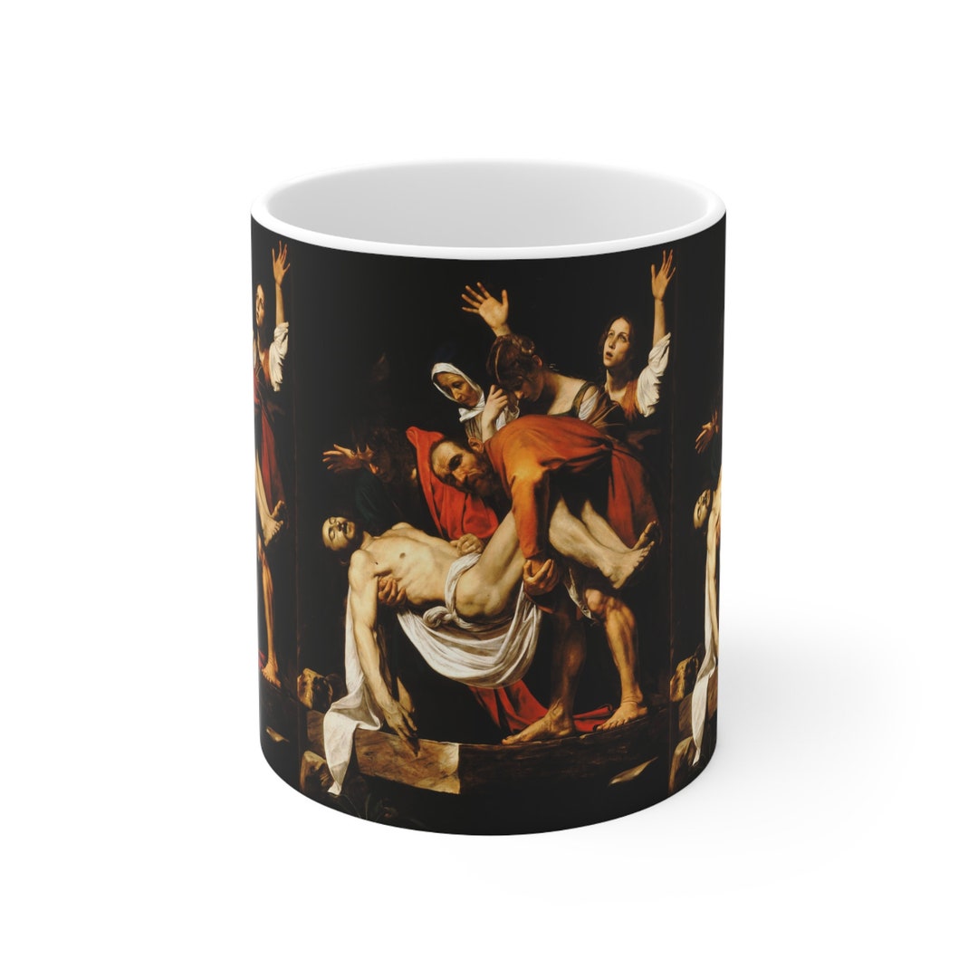 The Entombment of Christ caravaggio Ceramic Mug 11oz, Baroque Themed ...