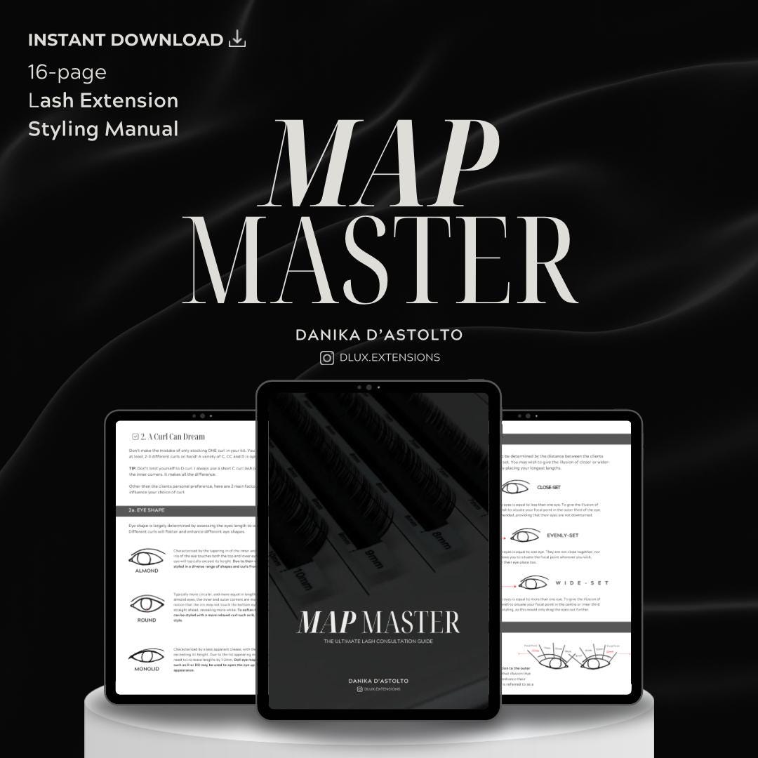 Lash Styling Ebook | Lash Maps | Lash Consultation Guide | Lash Consults | Lash Mapping Guide - Etsy