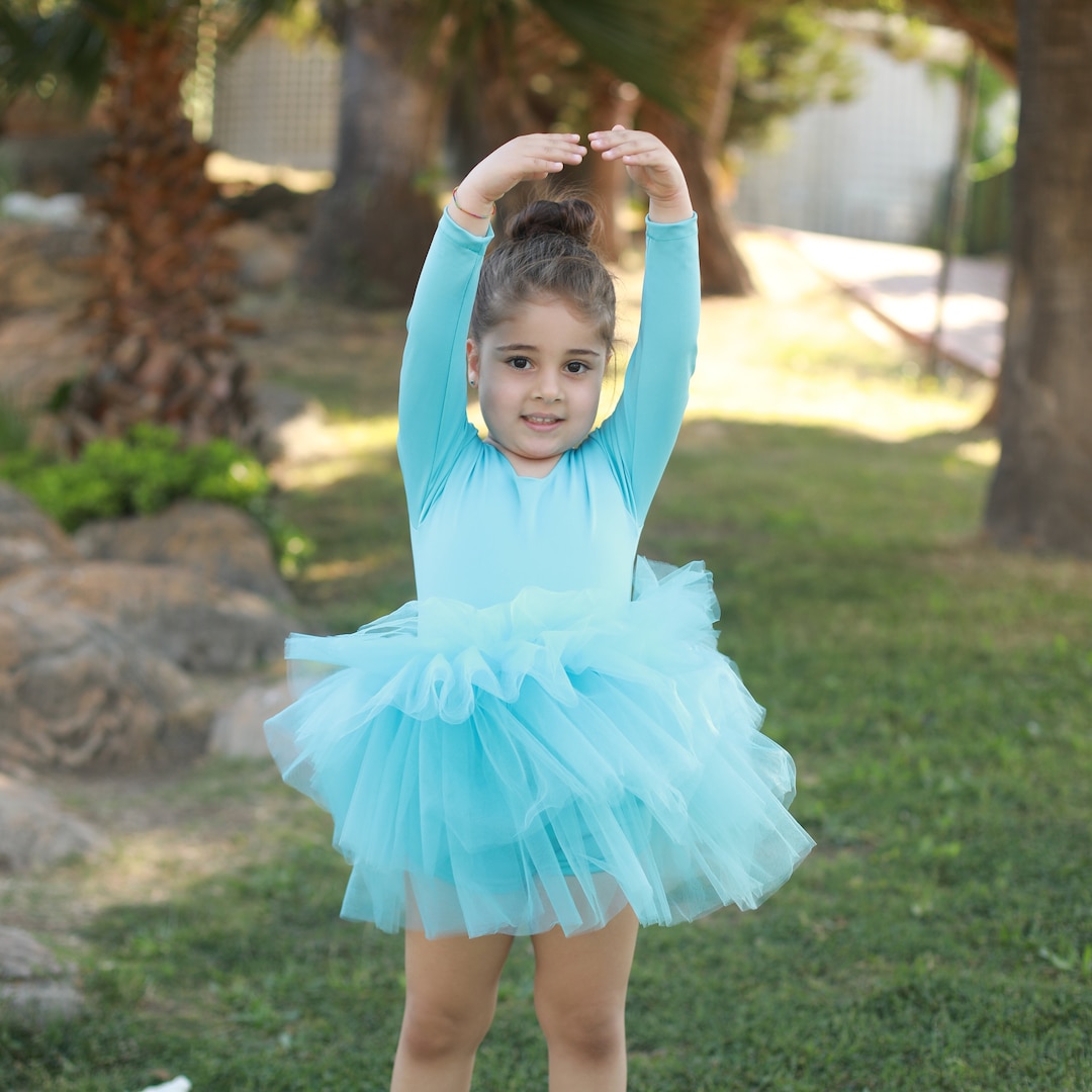 Ballerina Tutu Turqouize, Girl Ballerina Tutu Dress With Fluffy Tulle ...