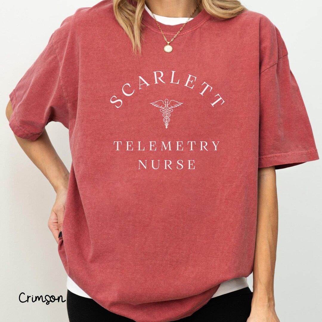 Custom Telemetry Nurse Shirt, Custom Tele Tech Nurse, Telemetry Tech ...