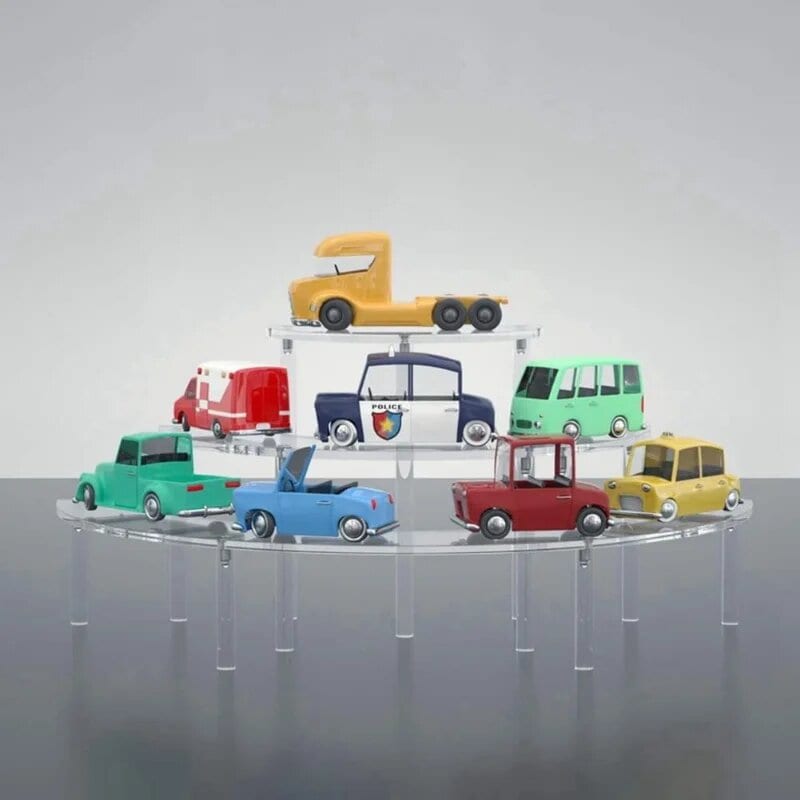 Toys Model Figurine Display Rack, Transparent Acrylic Cake Storage ...