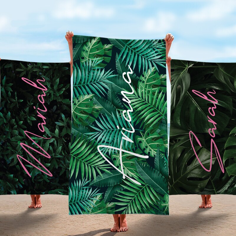 Monstera Leaf Towel - Etsy