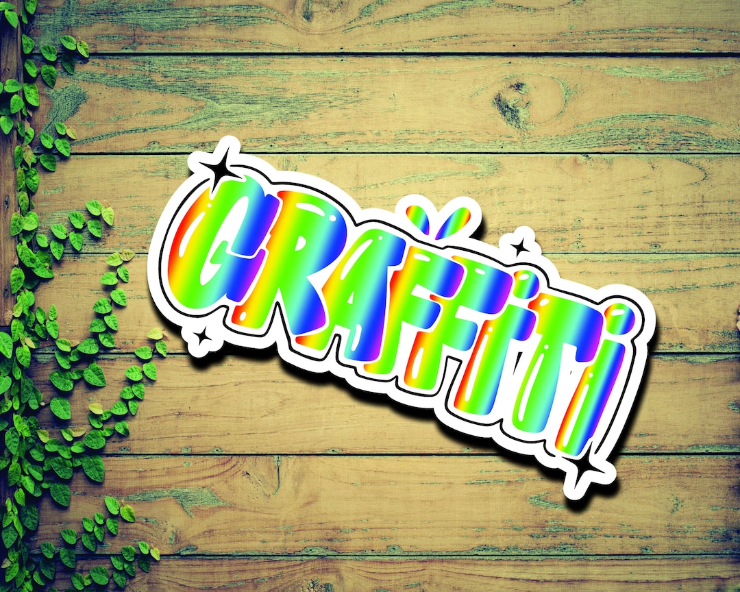 Graffiti Sticker Design, Custom Design, Water Bottle, Stanley ...