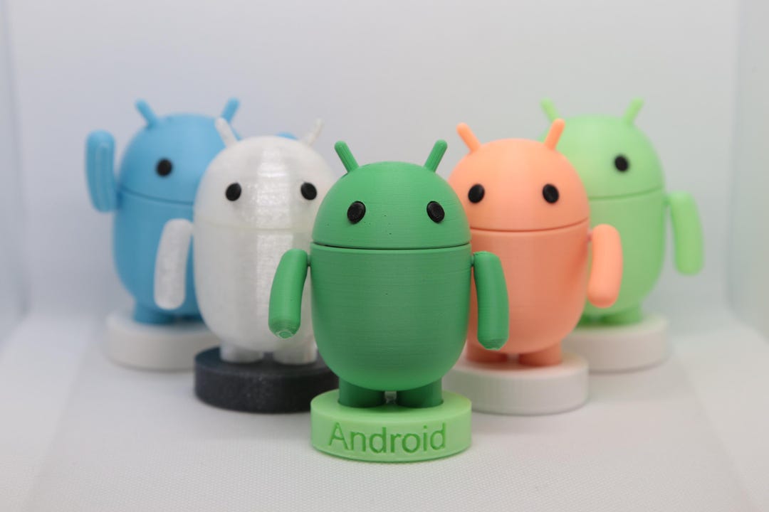 3D Printed Articulated Bugdroid Figure With Display Stand - Etsy