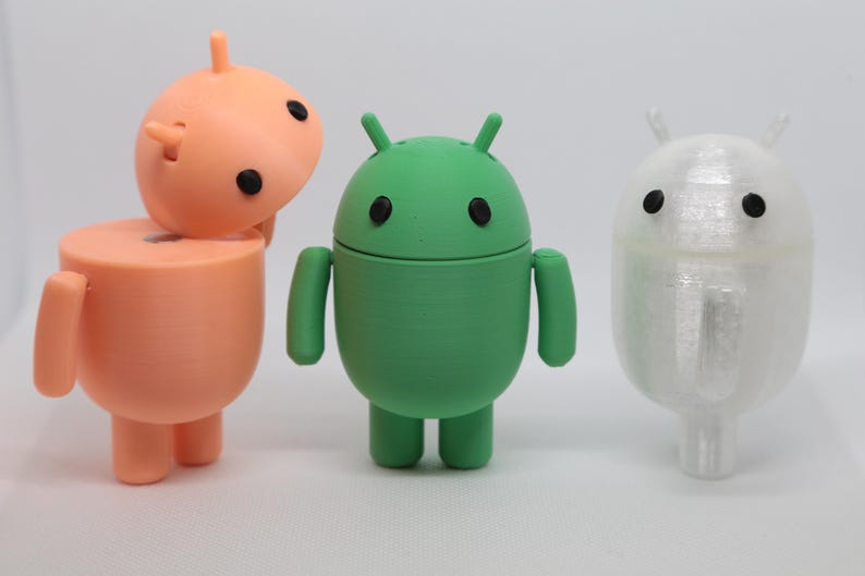 3D Printed Articulated Bugdroid Figure With Display Stand - Etsy