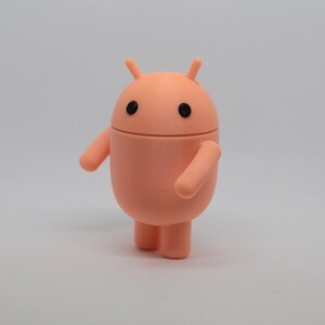 3D Printed Articulated Bugdroid Figure With Display Stand - Etsy
