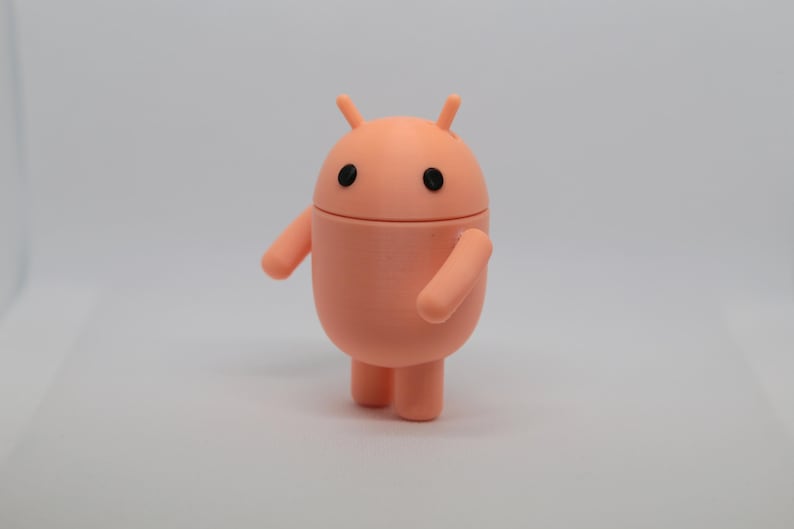 3D Printed Articulated Bugdroid Figure With Display Stand - Etsy
