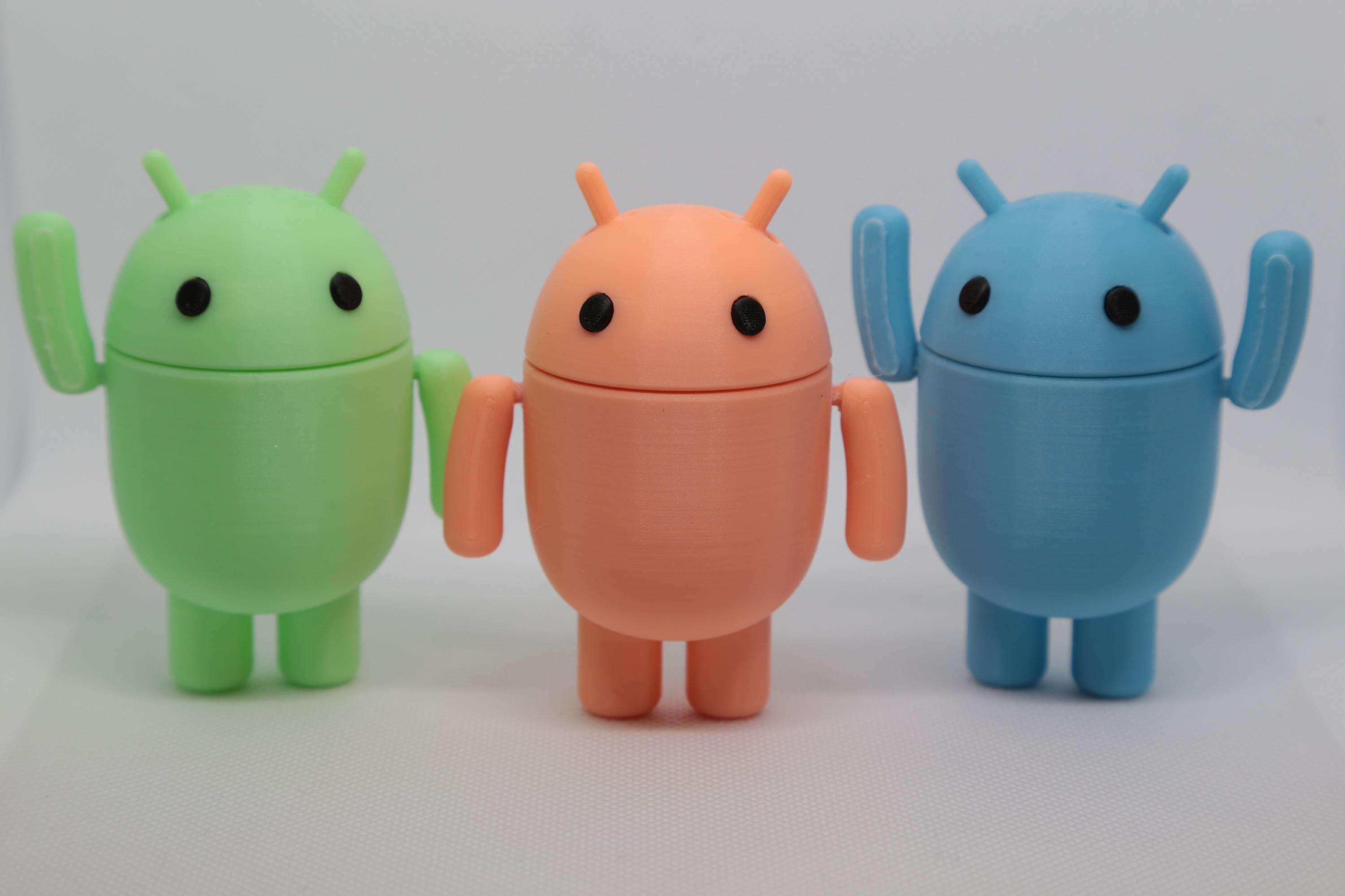 3D Printed Articulated Bugdroid Figure With Display Stand - Etsy