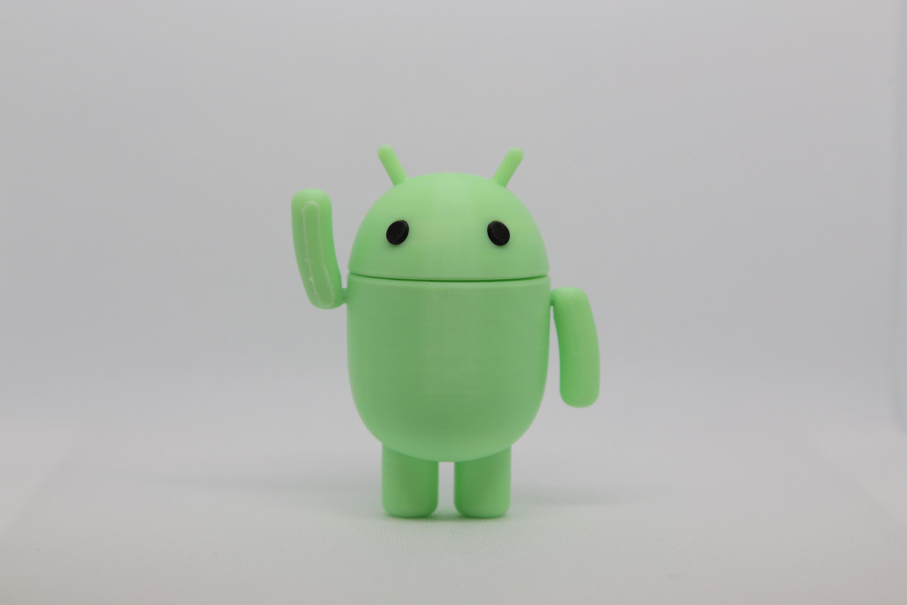 3D Printed Articulated Bugdroid Figure With Display Stand - Etsy