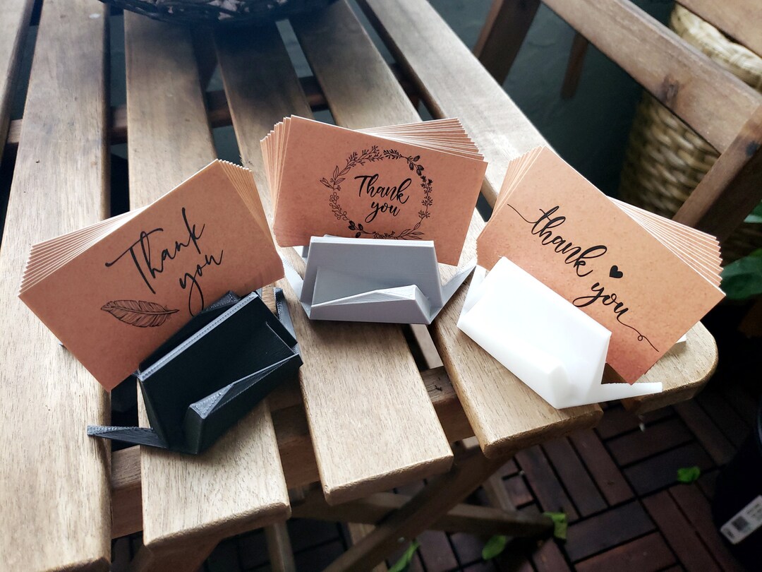 Uniquely Designed & Stylish 3D Printed (PLA) Angled Business Card ...