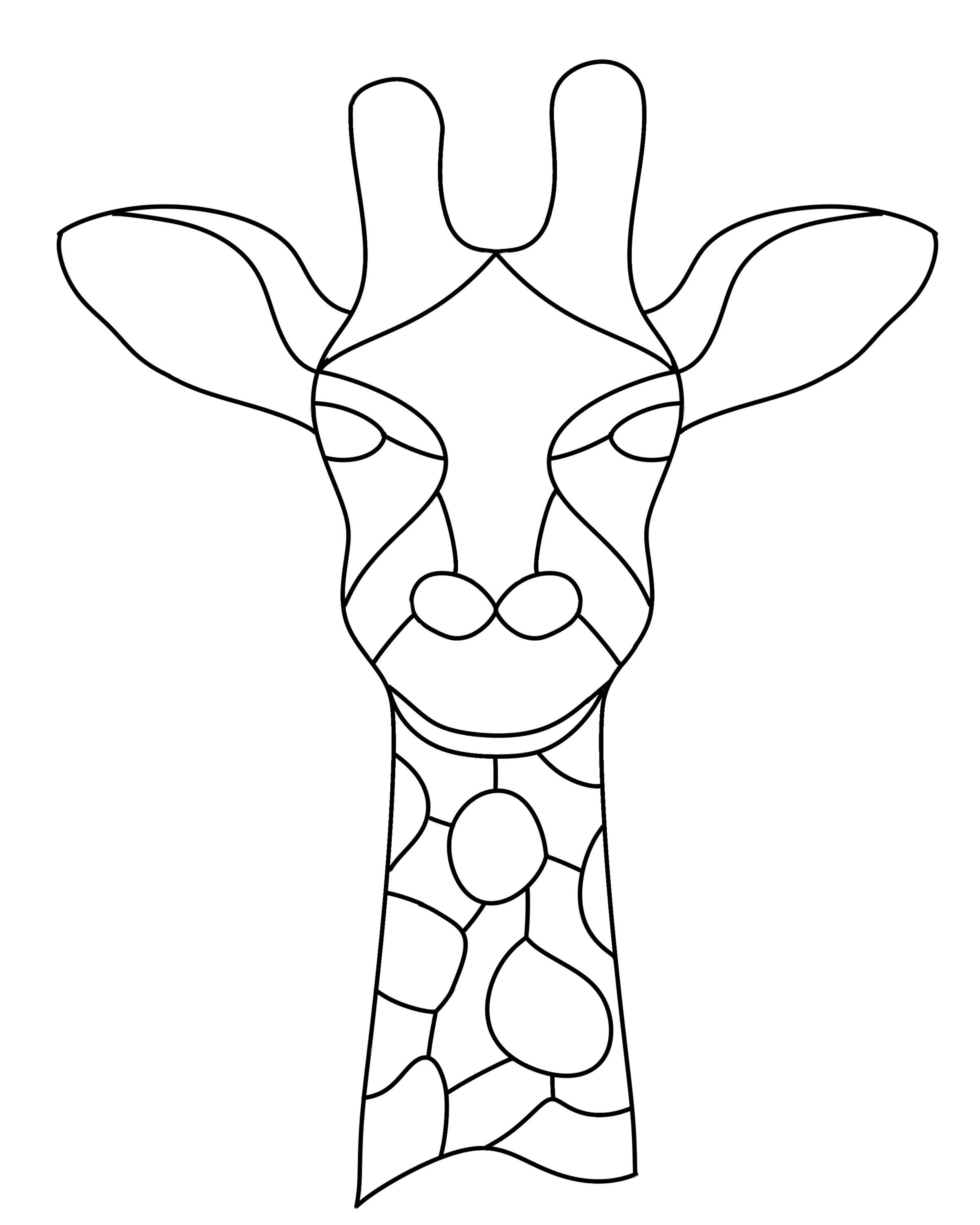 Giraffe Stained Glass Pattern - Commercial - Etsy