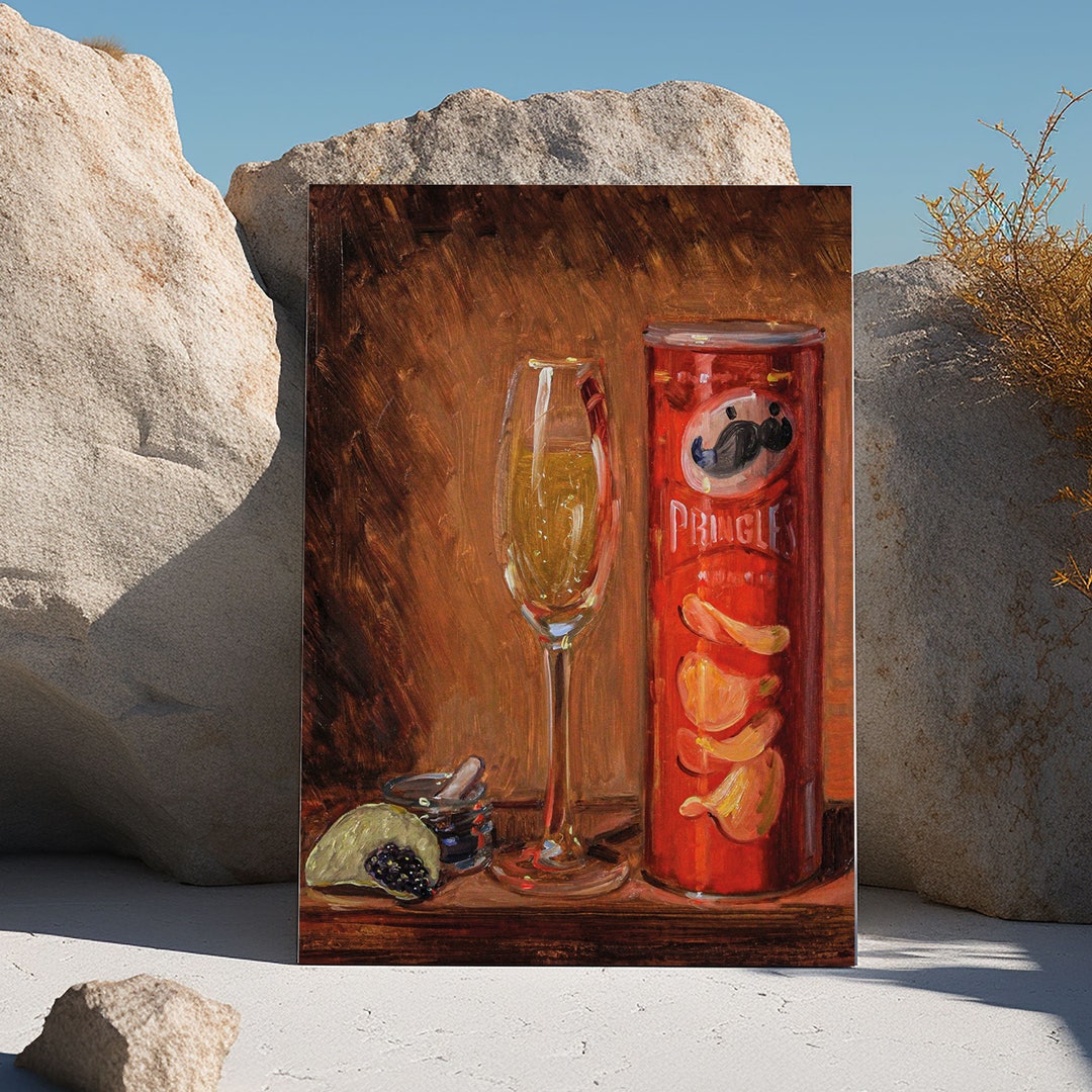 Pringles, Caviar & Champagne NOAH VERRIER Still Life Oil Painting, Home ...