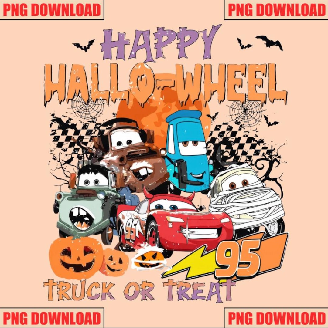 Retro Lightning Car Png, Halloween Cars Png, Halloween Png, Mcqueen ...