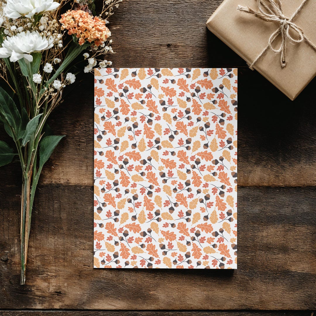 Custom Fall Greeting Card | 4x6 Card With Envelope - Etsy