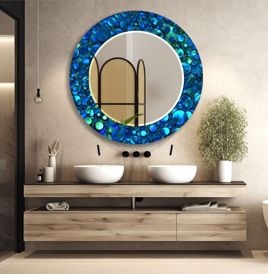 Tempered Glass Mirror Wall Decor for Bathroom Mirror, Entryway Wall ...
