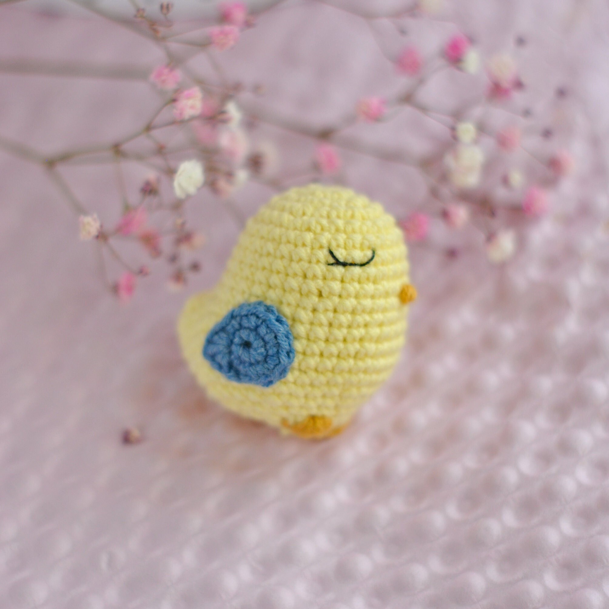 BIRD CROCHET PATTERN Amigurumi Cute Spring Bird Keychain Tutorial - Etsy