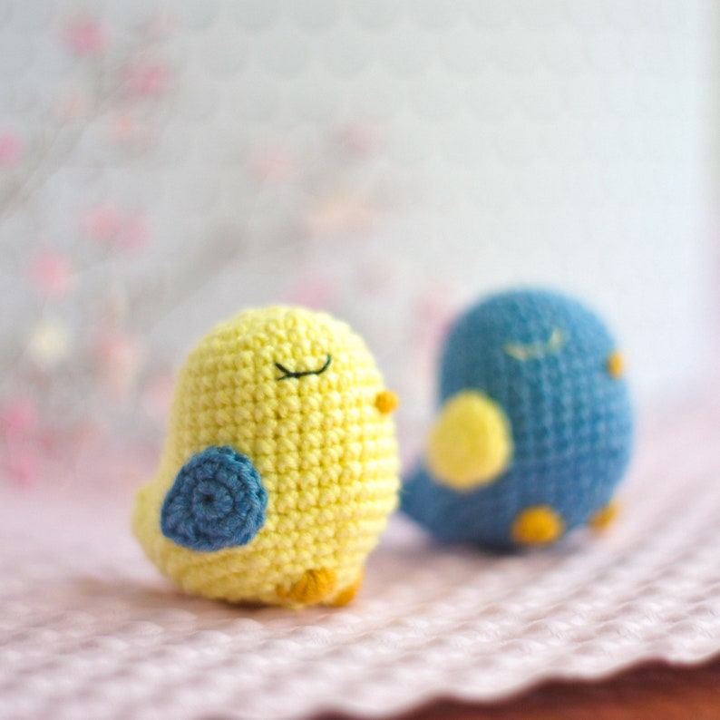 BIRD CROCHET PATTERN Amigurumi Cute Spring Bird Keychain Tutorial - Etsy