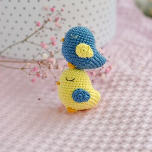 BIRD CROCHET PATTERN Amigurumi Cute Spring Bird Keychain Tutorial - Etsy