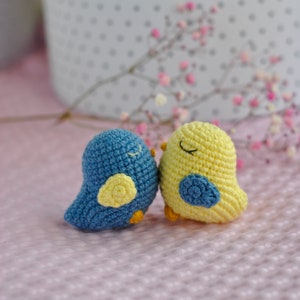 BIRD CROCHET PATTERN Amigurumi Cute Spring Bird Keychain Tutorial - Etsy
