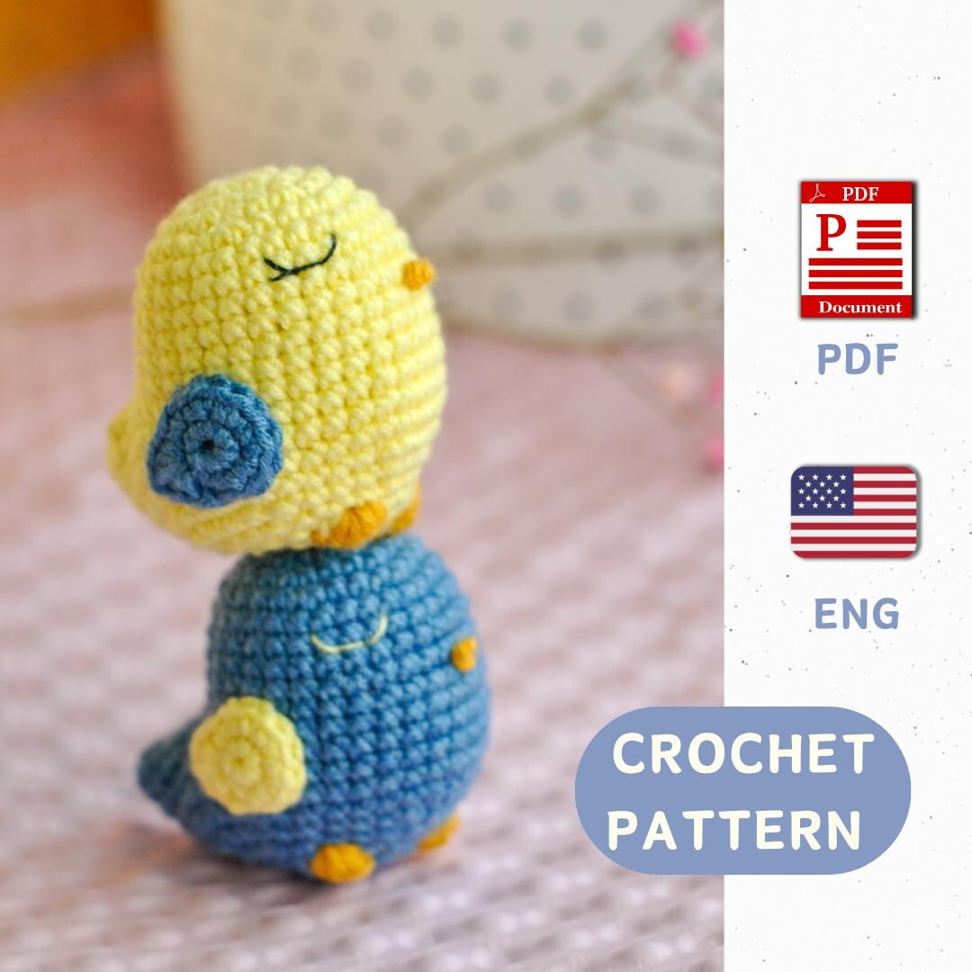 BIRD CROCHET PATTERN Amigurumi Cute Spring Bird Keychain Tutorial - Etsy