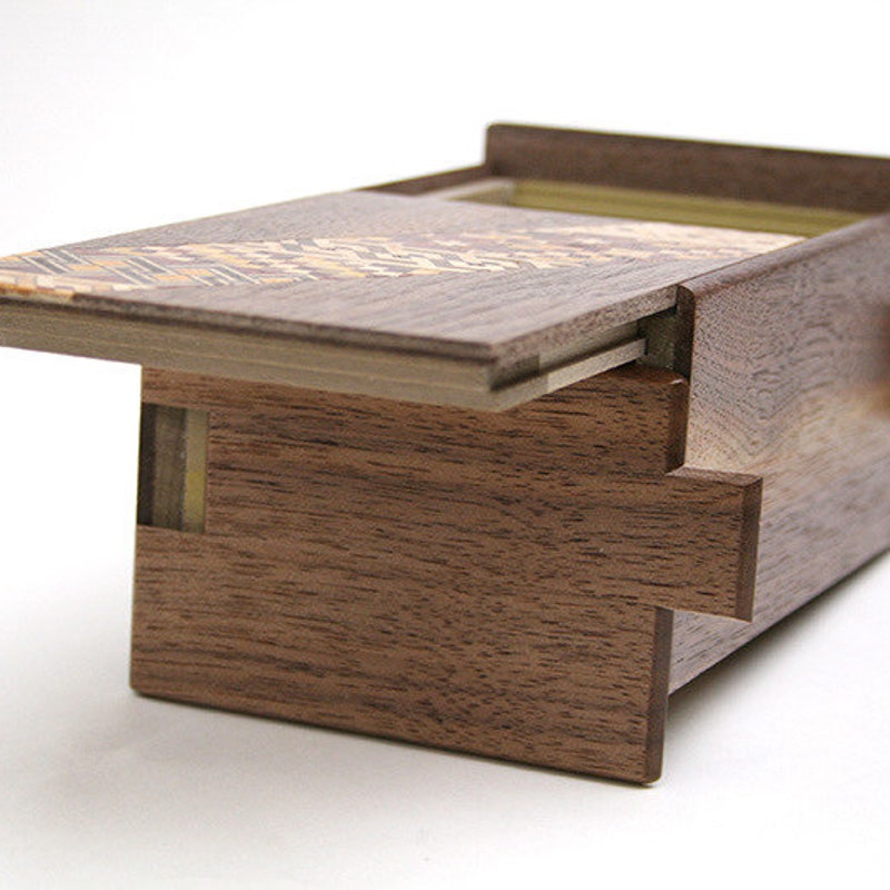 Wooden Puzzle Box - Etsy
