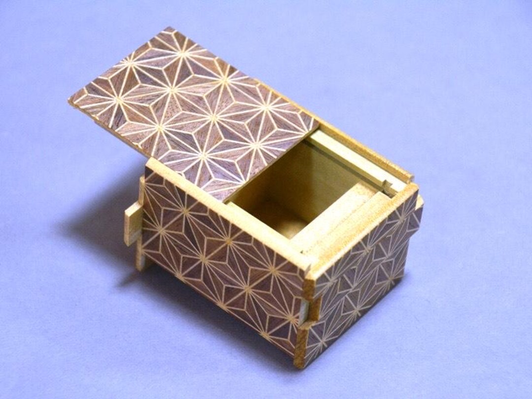 Japanese Handmade 2CM 10 Times Puzzle Box,japanese Hakone Yosegi Wodden ...