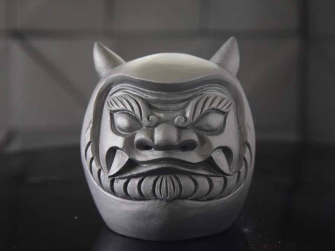 Japanese Daruma Demon Guardian – Awaji Tile Lucky Charm | Handmade ...